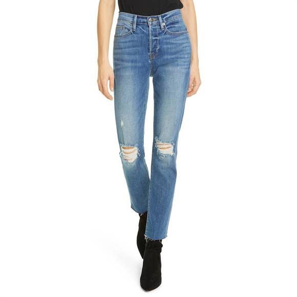 Frame Denim | Jeans | New Frame Le Beau Ankle Straight Leg Boyfriend ...